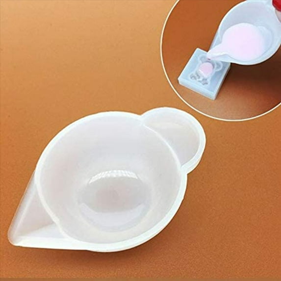 30 Pcs Silicone Mold Cup Dispenser, Mini Measuring Cup,Modulation Tools ...