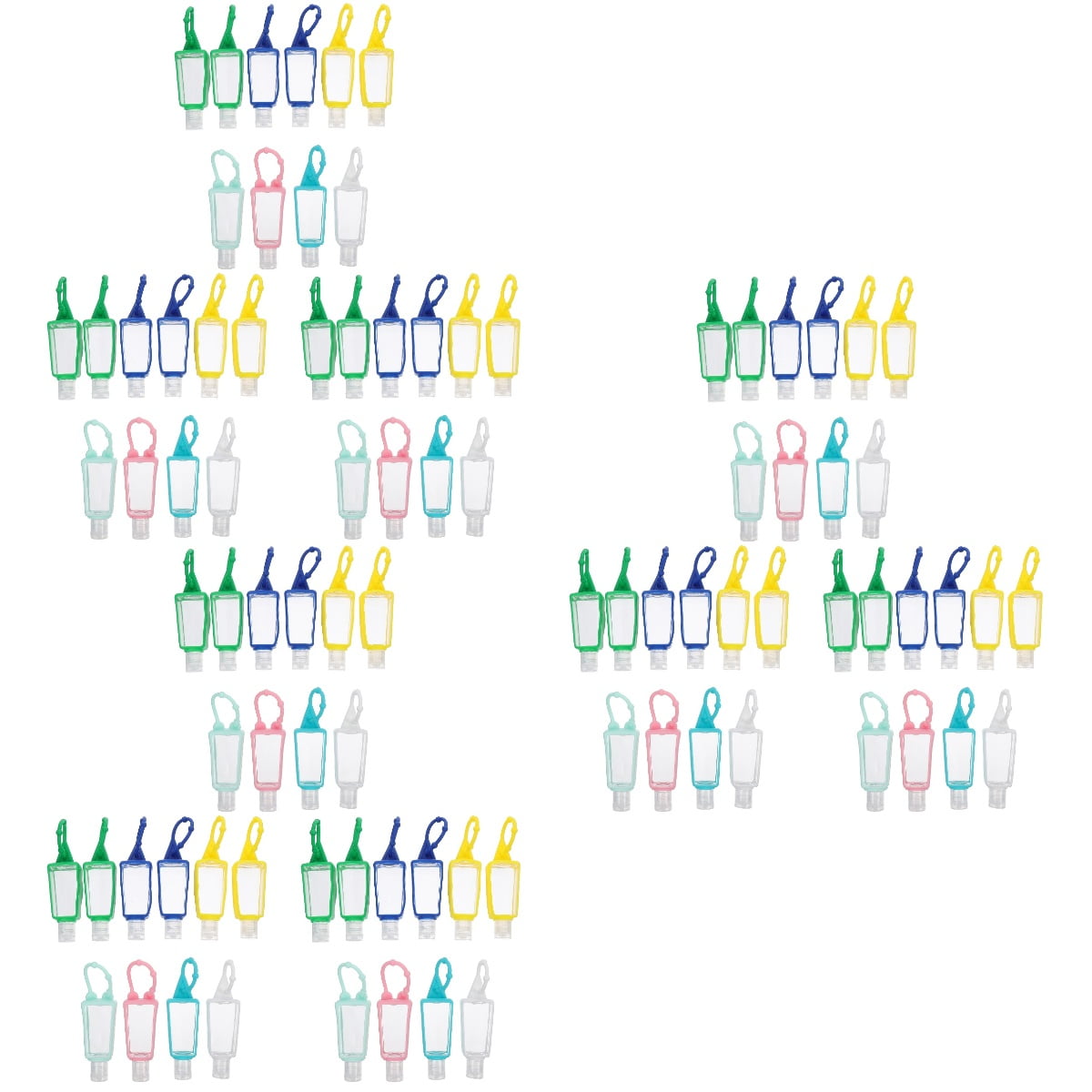 30 Pcs Silicone Spray Bottle Wrist Keychain Liquid Dispenser Travel ...