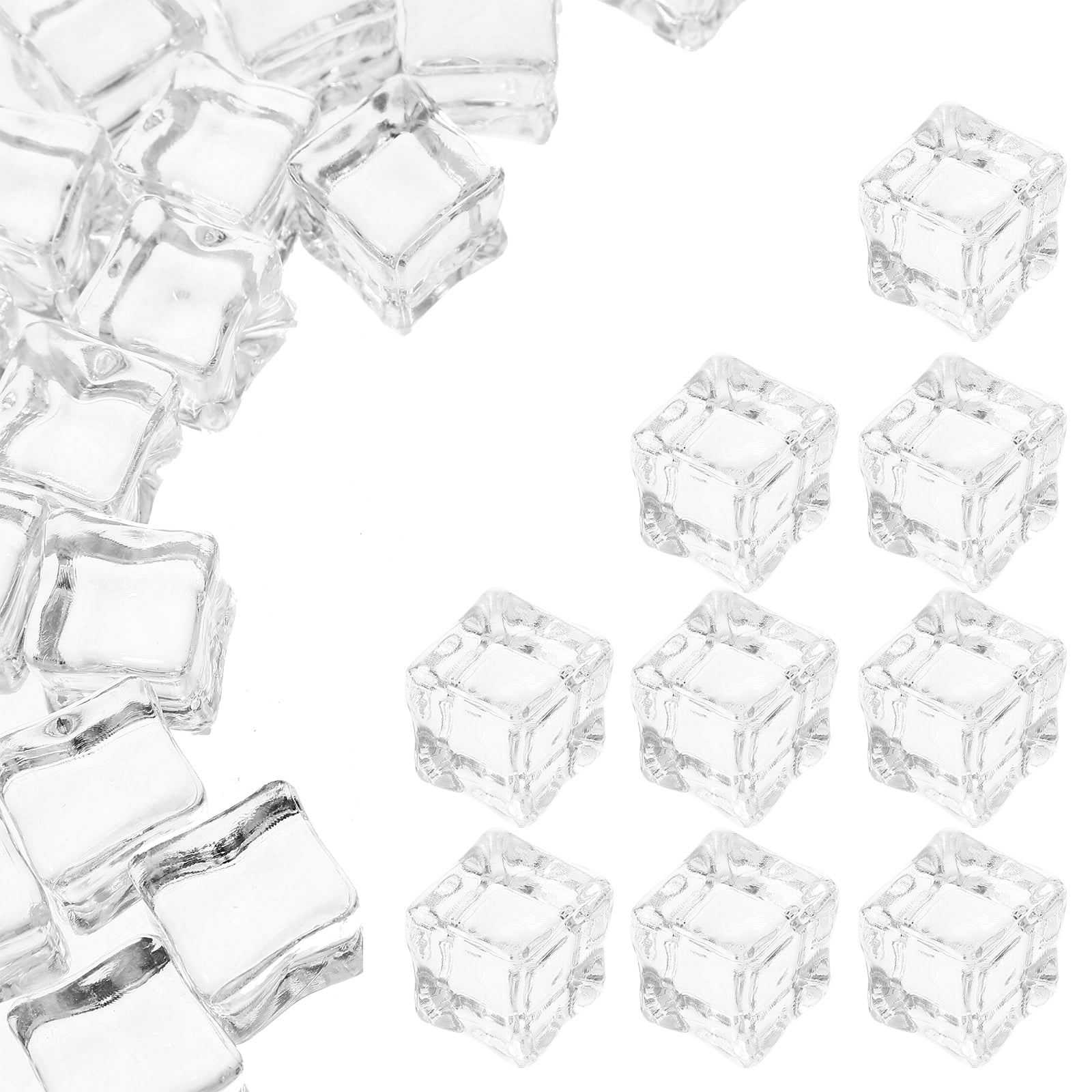30 Pcs Simulated Ice Office Decor Cube Cubes for Resin Statue Household ...