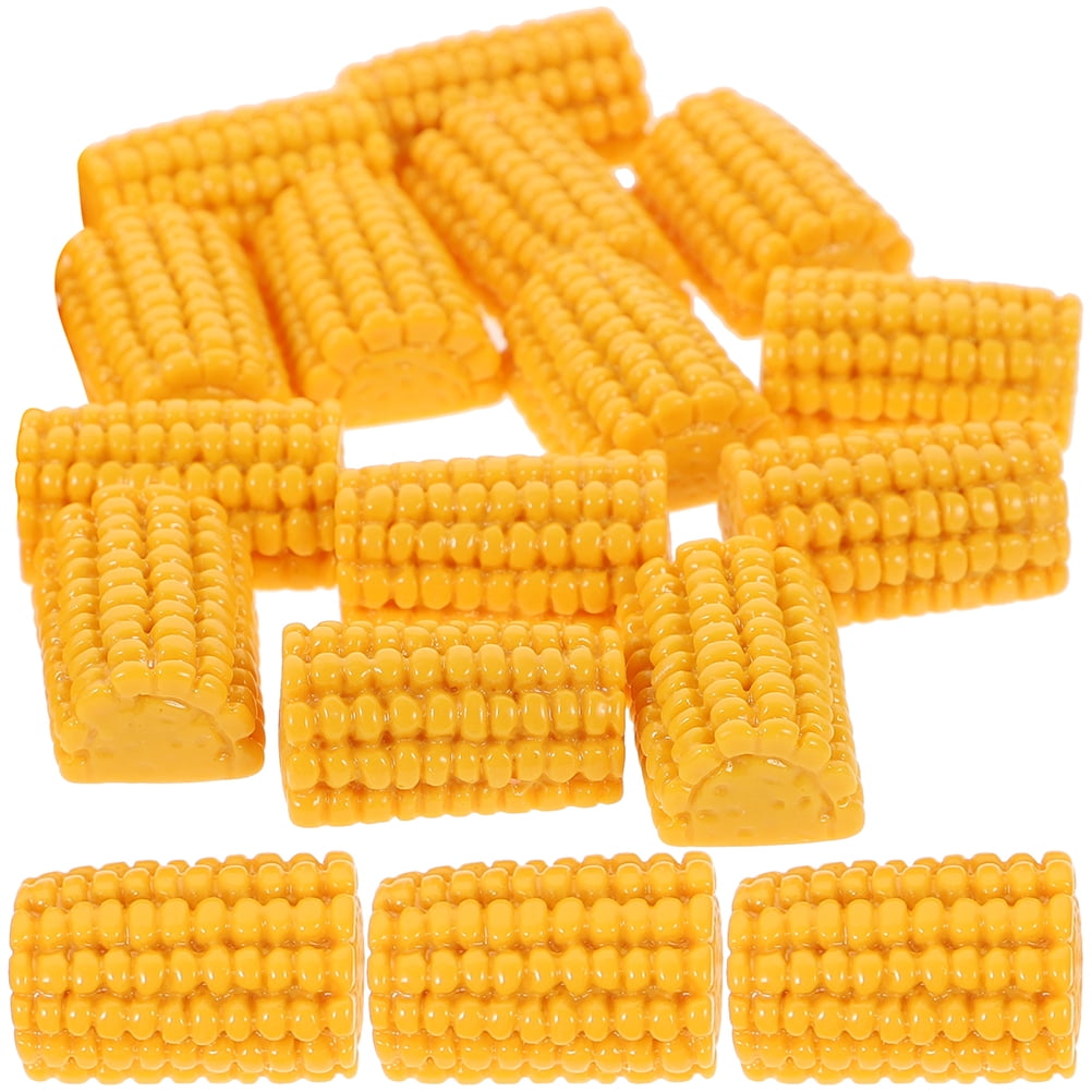 30 Pcs Simulation Corn Ornament Fake Corns Decors Yellows Yellow Color ...