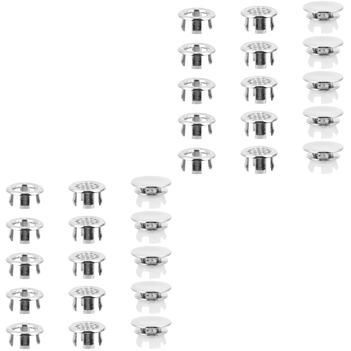 30 Pcs Sink Rings Bath Tub Accessory Plastic Overflow Reliable Cover ...