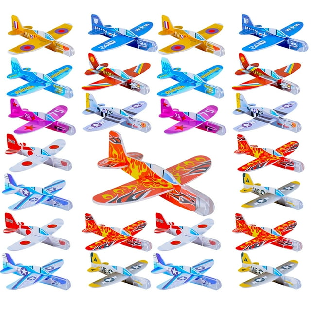 30 Pcs Small Plane Toys Kids Airplane Toy Mini Plane Toy Glider Planes ...
