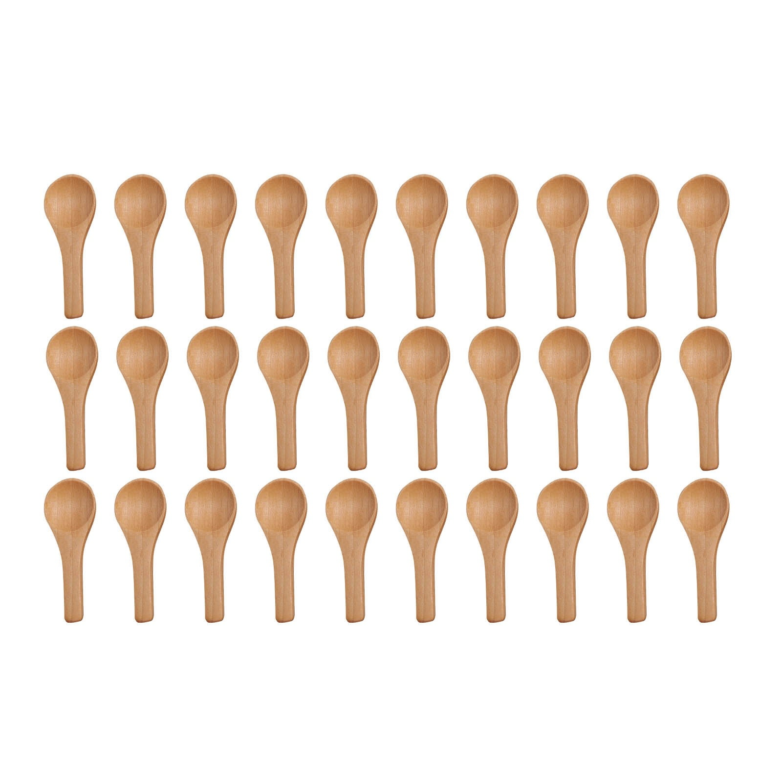 30 Pcs Small Wooden Spoons, 3.15 Inch Mini Wood Natural Spoons for Jars ...