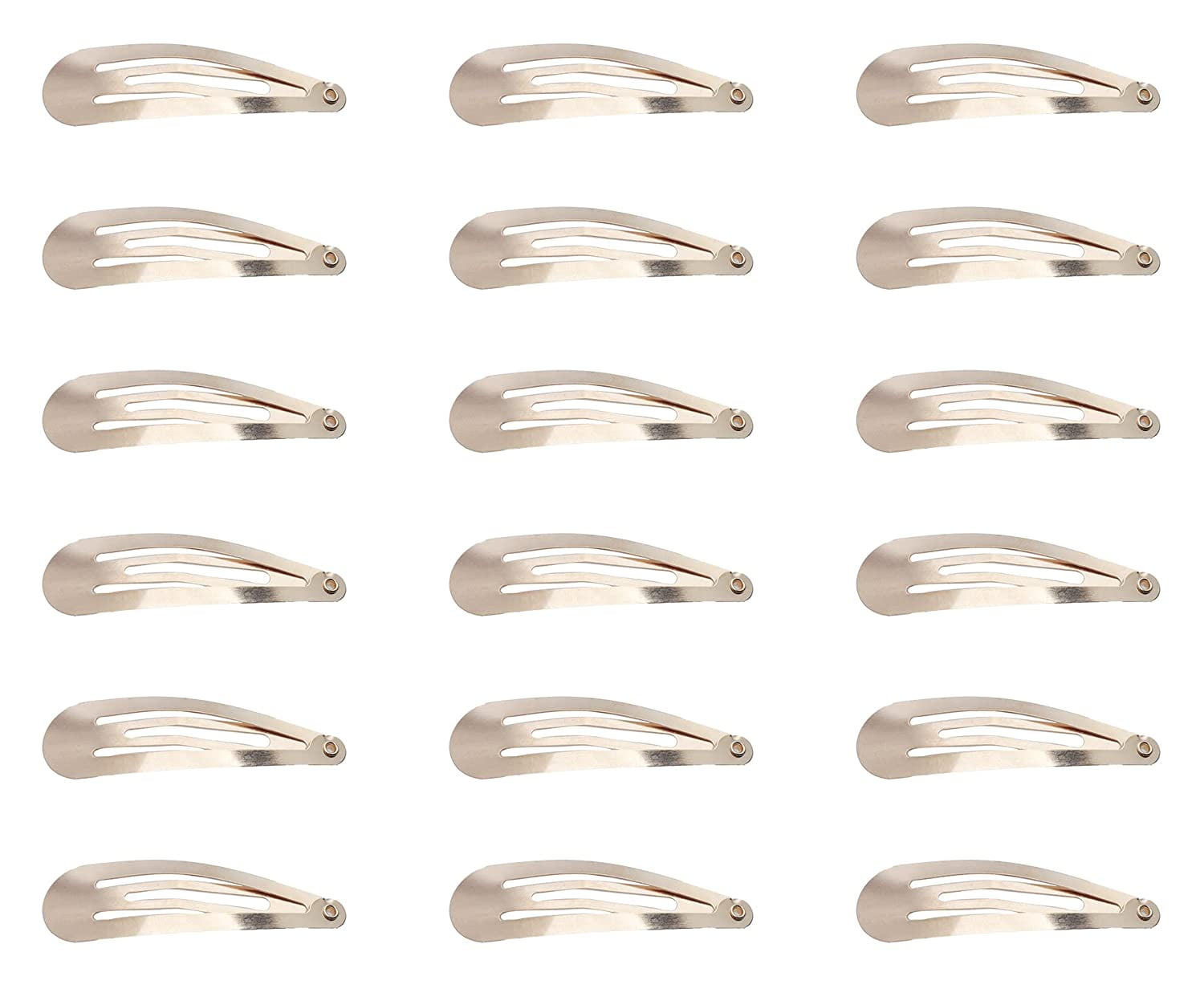 30 Pcs Snap Hair Clips Metal 2 Inch Small Gold Hair Barrettes Hairpins ...
