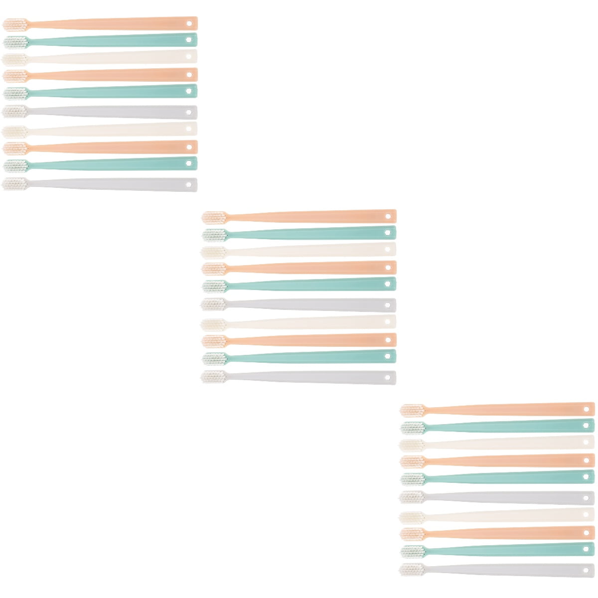 30 Pcs Soft Toothbrush Manual Teeth Adults Travel Brushes Accessory ...