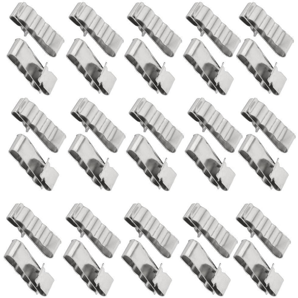 Qiysamall 30 Pcs Solar Cable Clip Aluminum Rectangular Tubing Wiring ...