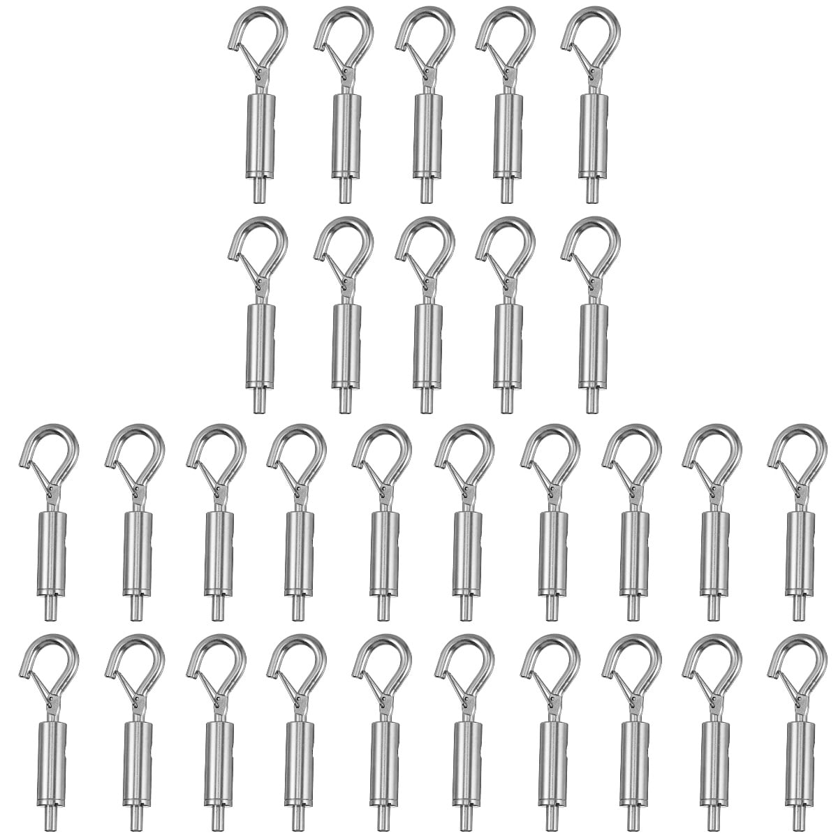 30 Pcs Spring Buckle Adjustment Hook Cable Guide Buckles Wire Rope ...
