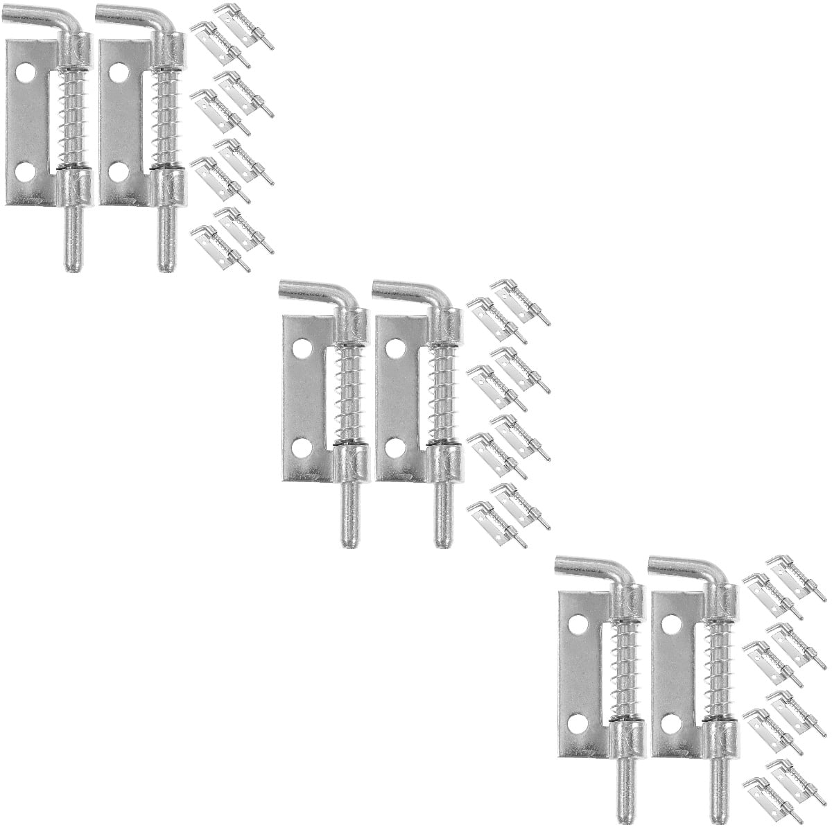 30 Pcs Spring Latch Spring-Loaded Bolt Weld-on Hinges Plungers for Gate ...
