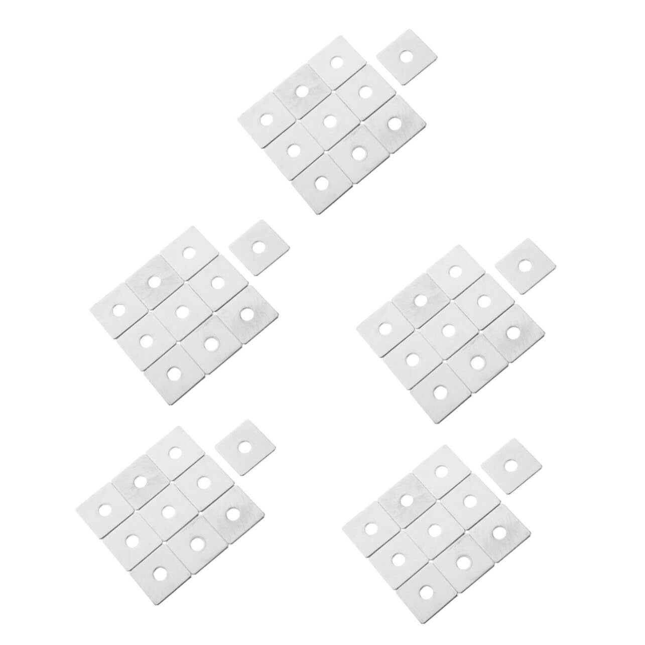 30 Pcs Square Washer Gasket Heavy Duty Plate Fastener Carbon Steel ...