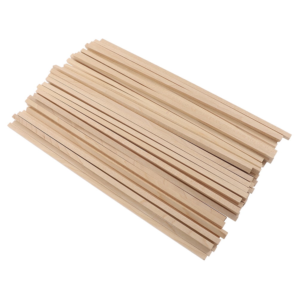 30 Pcs Square Wooden Stick Crafts DIY Accessory Sticks Building Model ...