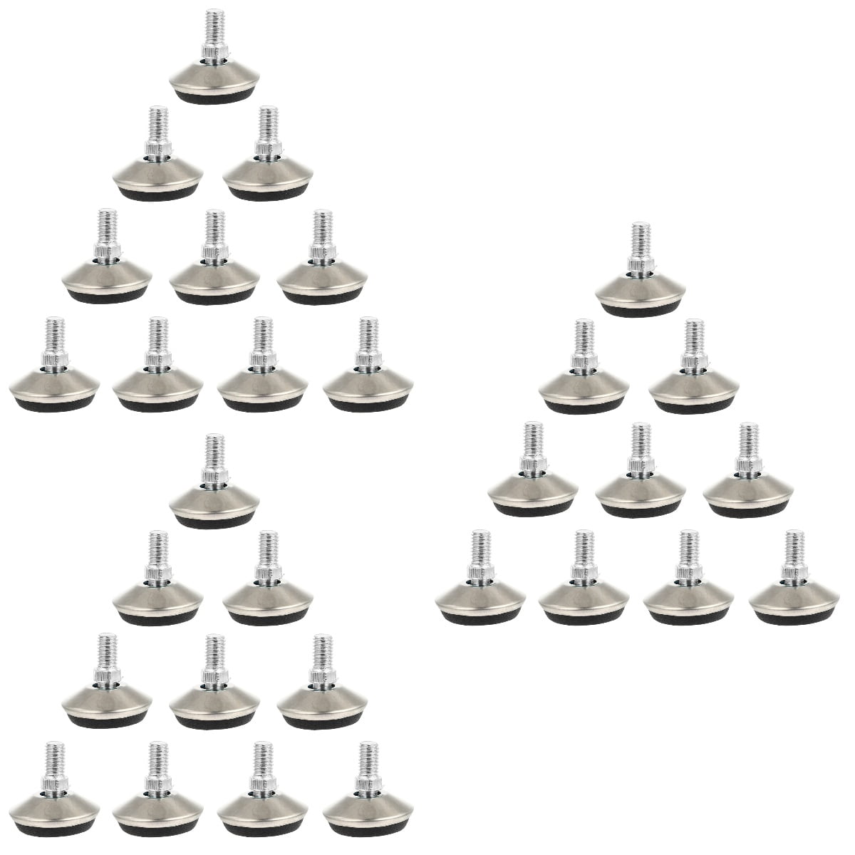 30 Pcs Stainless Steel Pp Height Adjustable Foot Furniture Leg ...