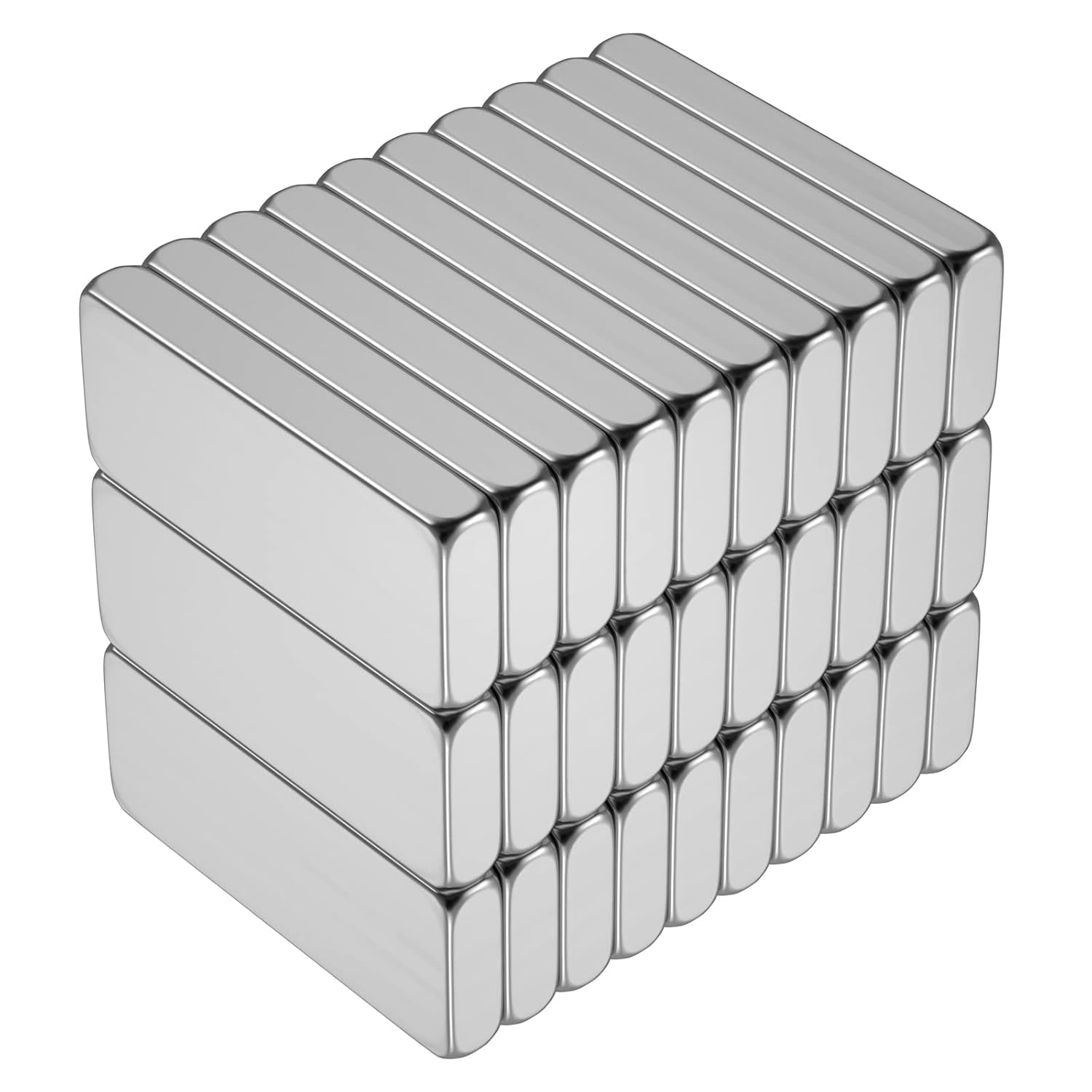 30 Pcs Strong Neodymium Magnets Bar,Small Rectangular Magnets，Multi-Use ...