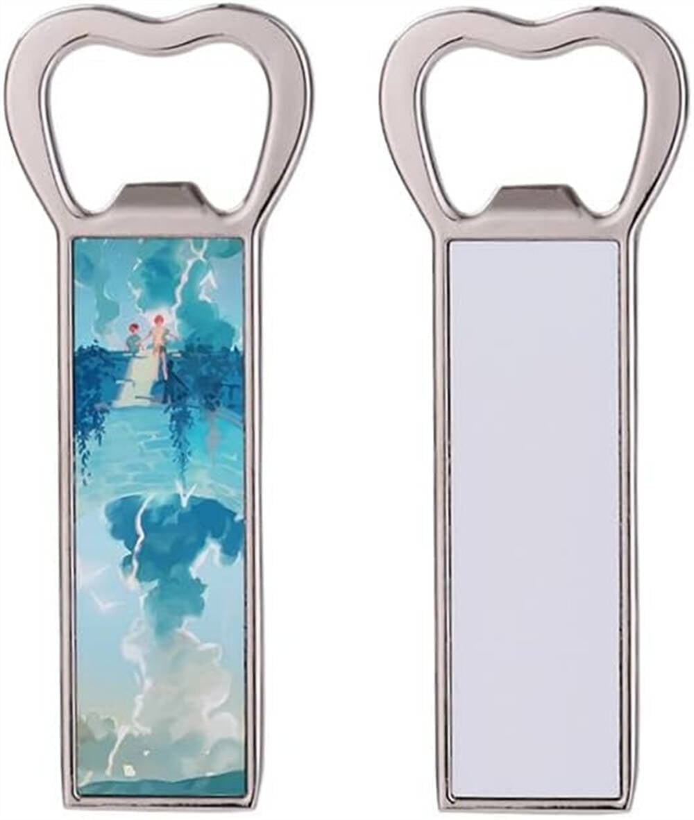 30 Pcs Sublimation Blanks Metal Bottle Opener with Fridge Magnet Beer ...