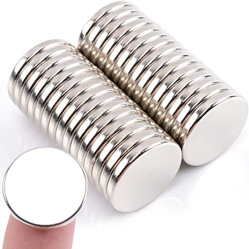 30 Pcs Super Strong Rare Earth Magnets, 20 x 3 mm Decorative Round ...
