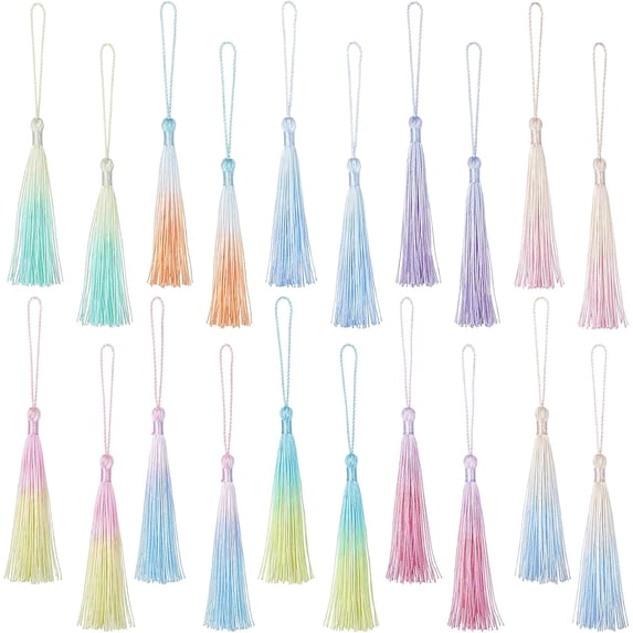 30 Pcs Tassels for Bookmarks, 5.12 in Silky Handmade Soft Flossy ...