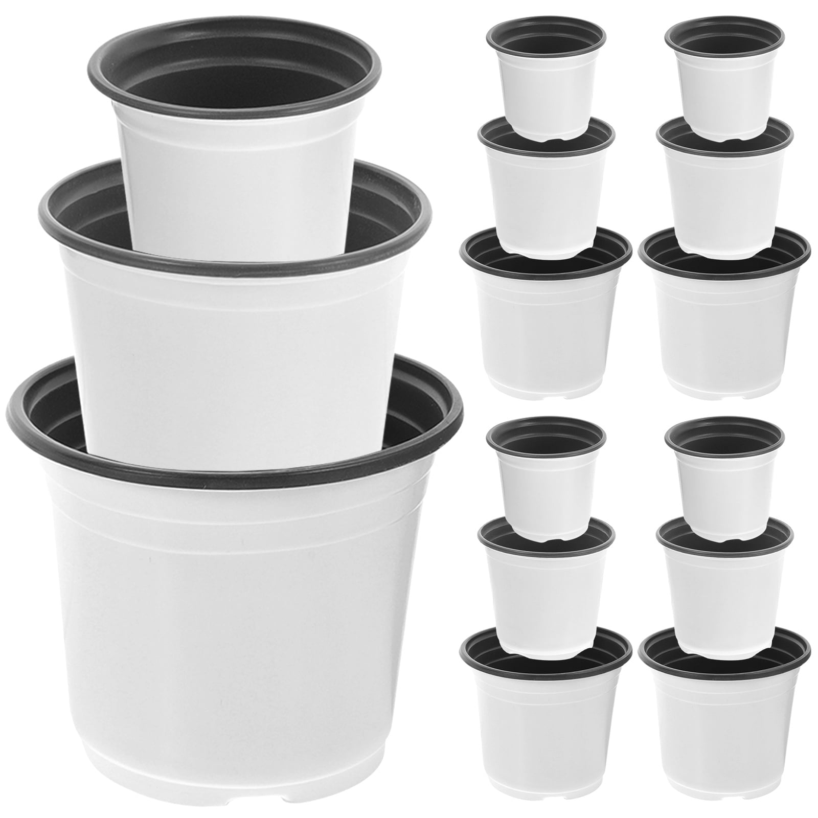 SILENRADAWN Plant Containers Plastic Durable for Outdoor Planting 30Pcs ...