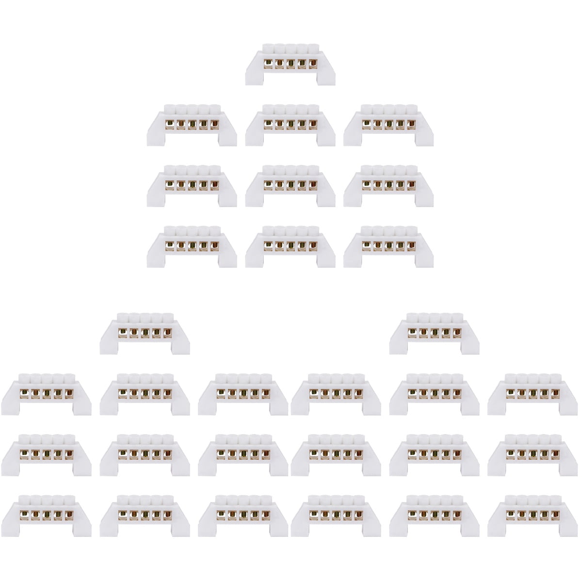 30 Pcs Terminals Safe Terminal Block Kit Pluggable Outdoor Terminal ...