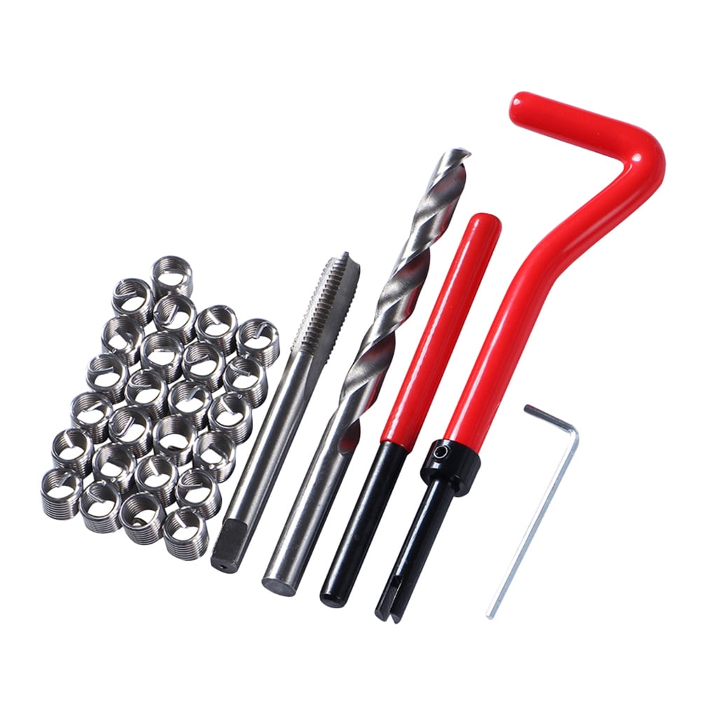 30 Pcs Thread Rethread Helicoil Repair Kit Metric M8 Insert Installation Kit Tool for Automotive ...