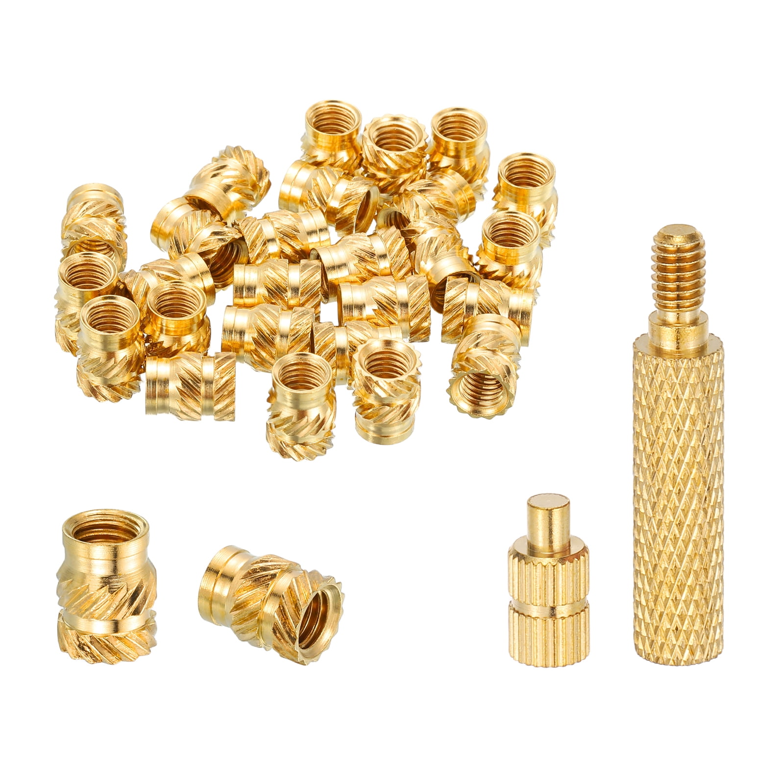 30 Pcs Threaded Inserts with Soldering Iron Tip Press Tool, M4 x 9mm H ...
