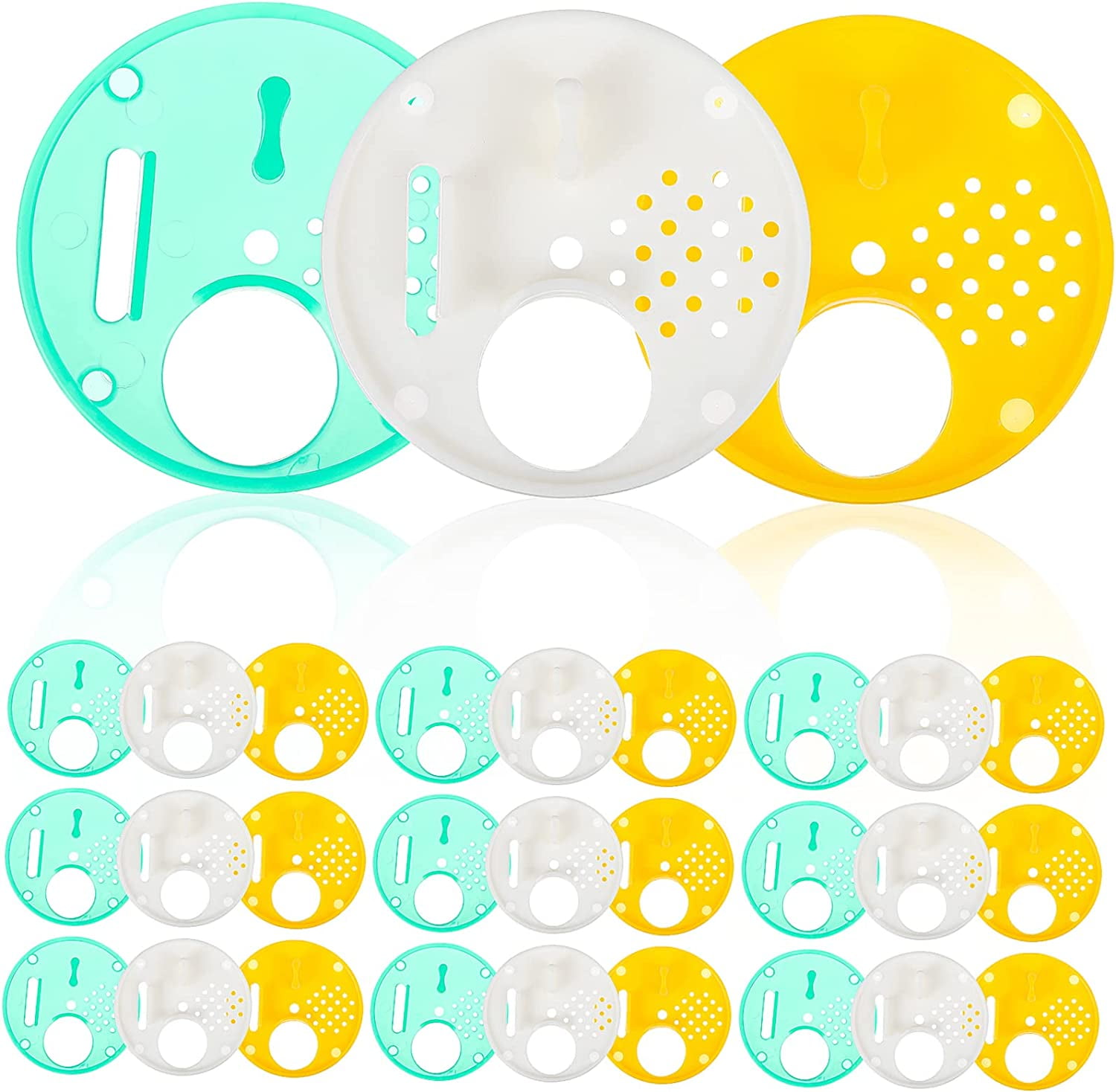 30 Pcs Through Honeycomb Honey Bee Hive Box Tools Bee Hives Boxes ...