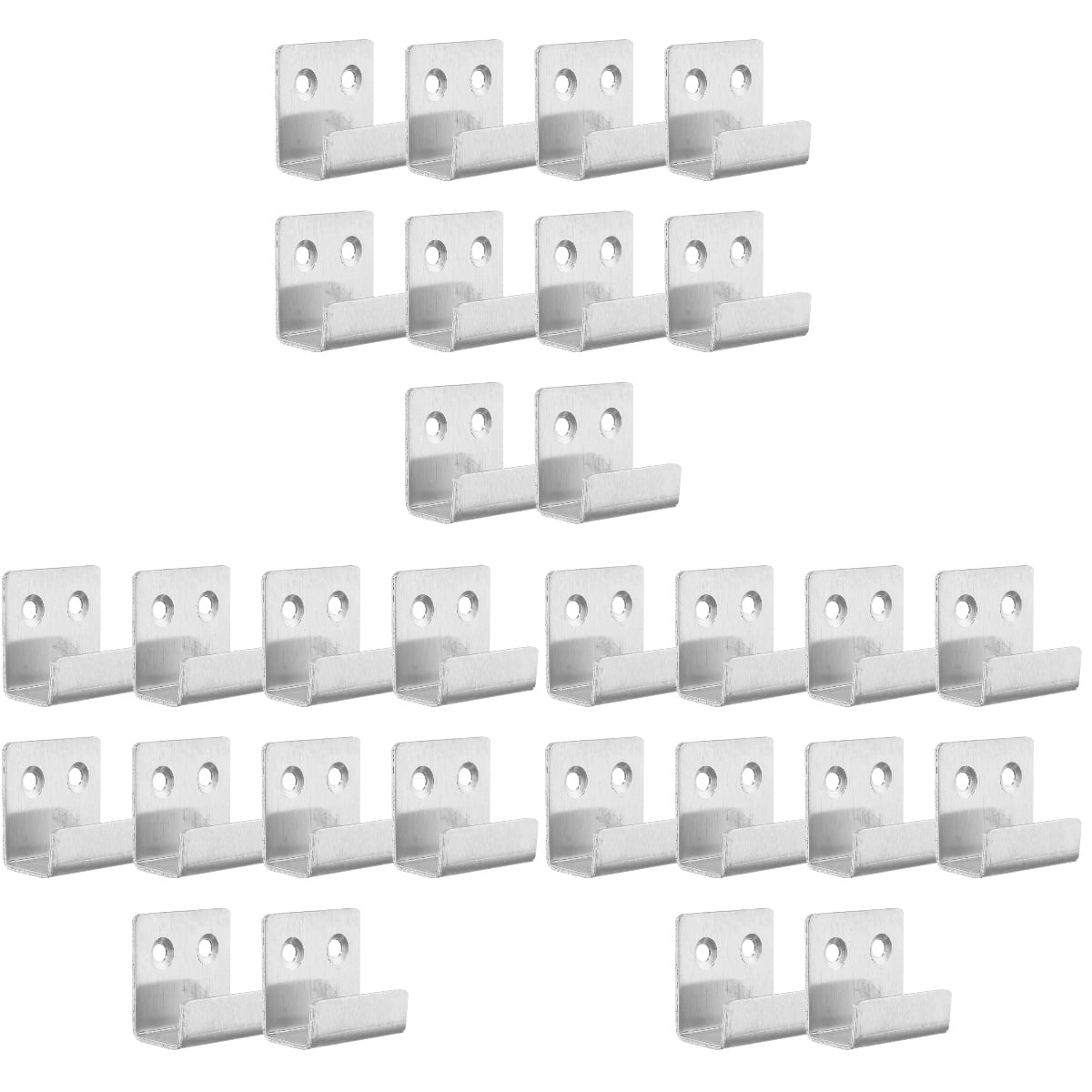 30 Pcs Tile Pendant U Bracket Wall Brackets Heavy Duty Clothes Hanger ...