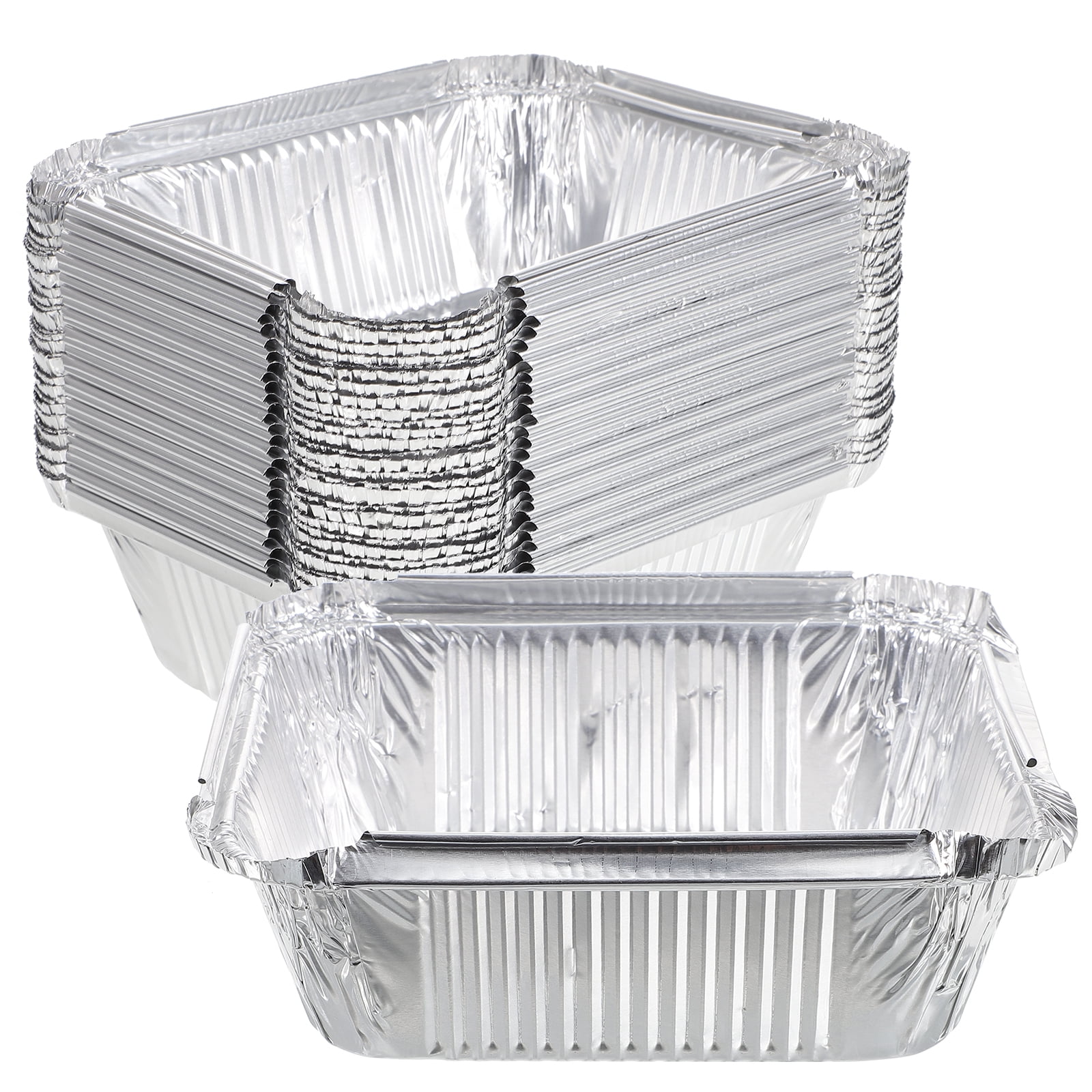 30 Pcs Tin Foil Plate Cake Pan Aluminum Foil Food Containers School ...