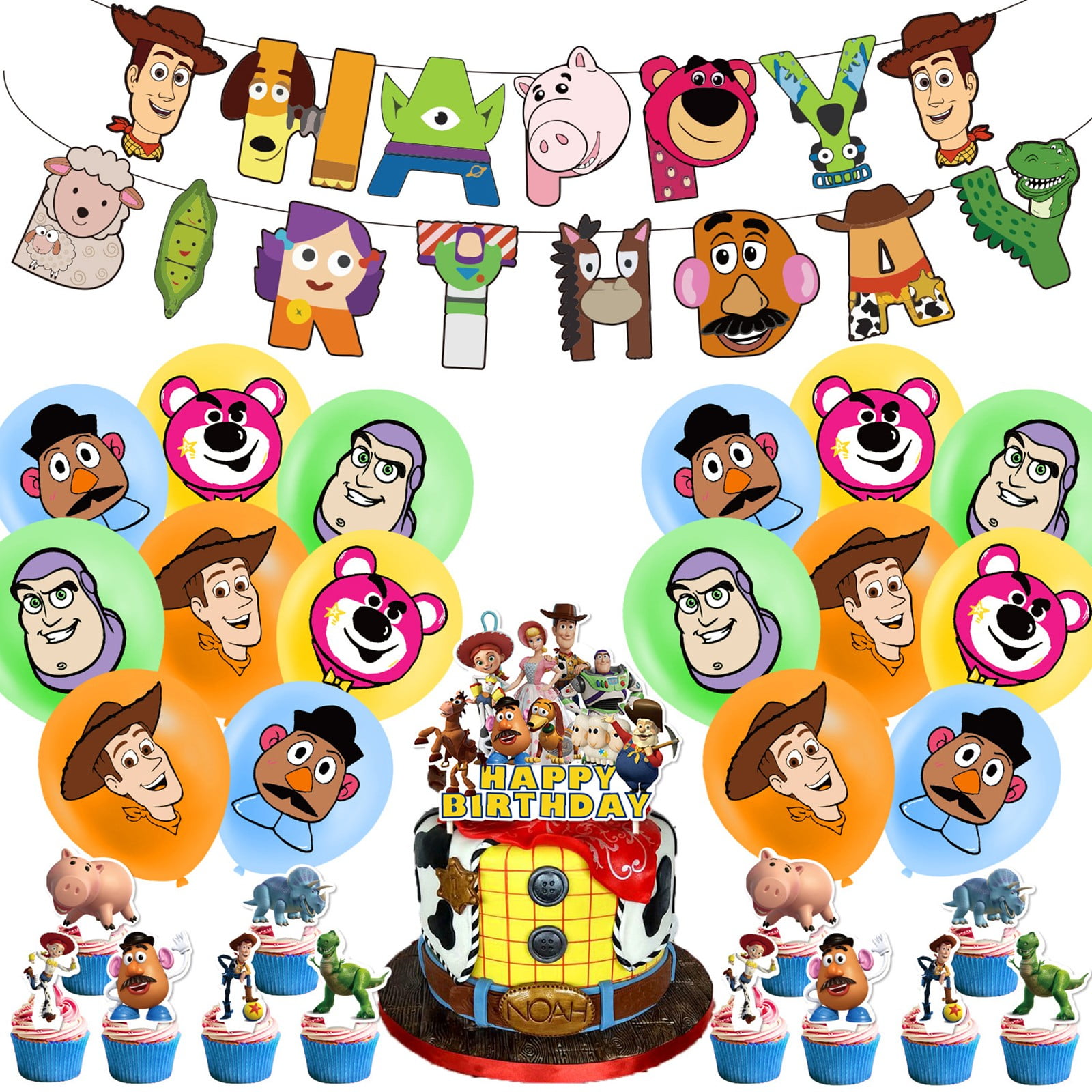 Toy Story Birthday Decorations Party Supplies - 30 PCS Toy Story Party ...