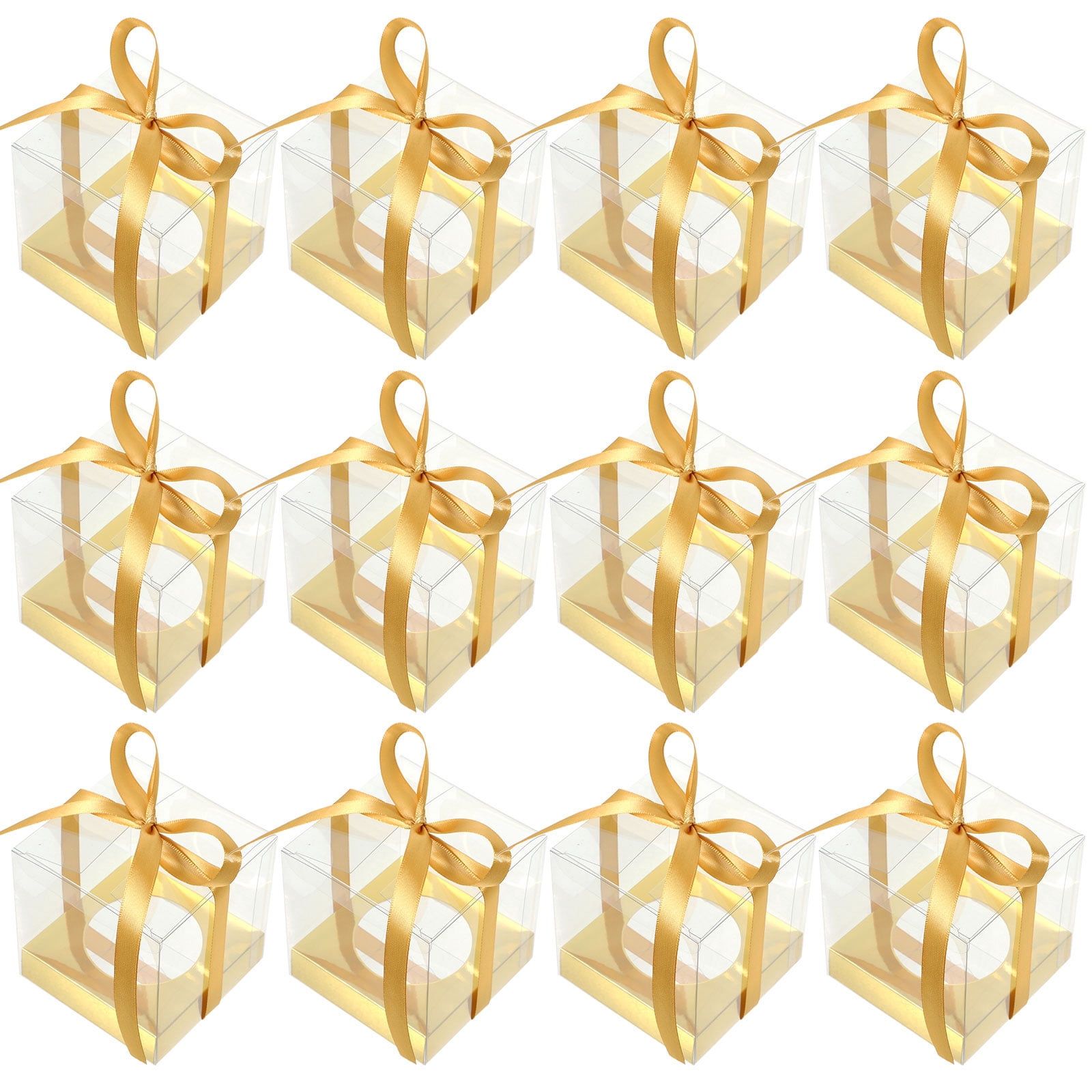 30 Pcs Transparent Cake Box Birthday Clear Carrier Containers With Lids ...