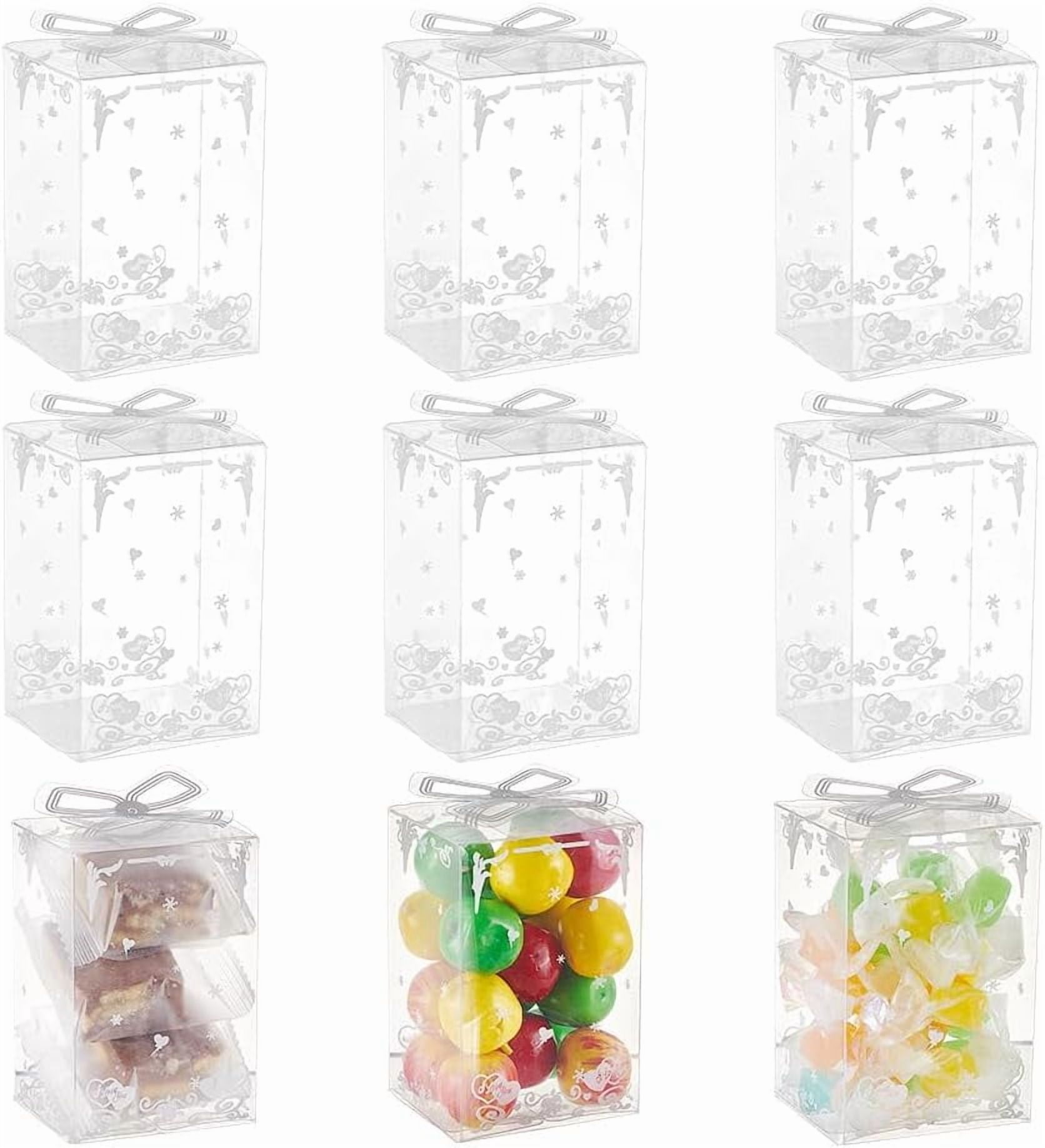 30 Pcs Transparent PVC Box 1.97x1.77x2.99 Inch(5x4.5x7.6cm) Print Gift ...