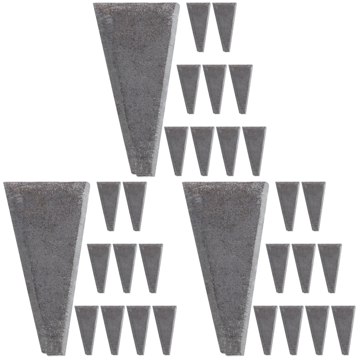 30 Pcs Triangle Wedge Tools for Carpentry Wedges Handle Sledge Nail ...