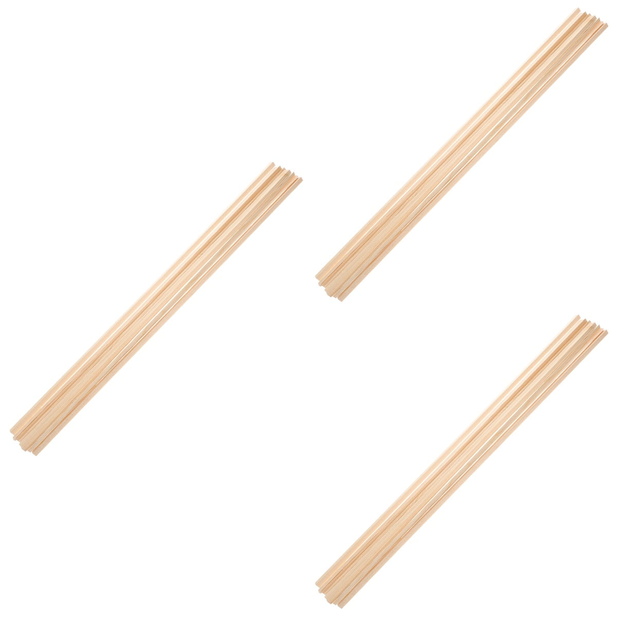 30 Pcs Triangular Wooden Strip Window Screen Modeling Trim Decor Dowel ...