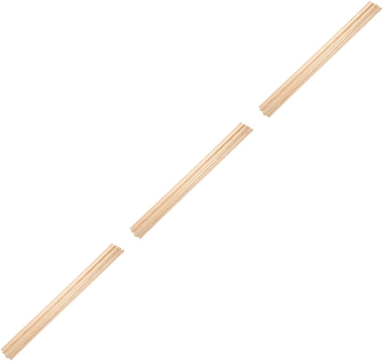 30 Pcs Triangular Wooden Strip Wood Sticks Wood Slat Wall Molding Strip ...