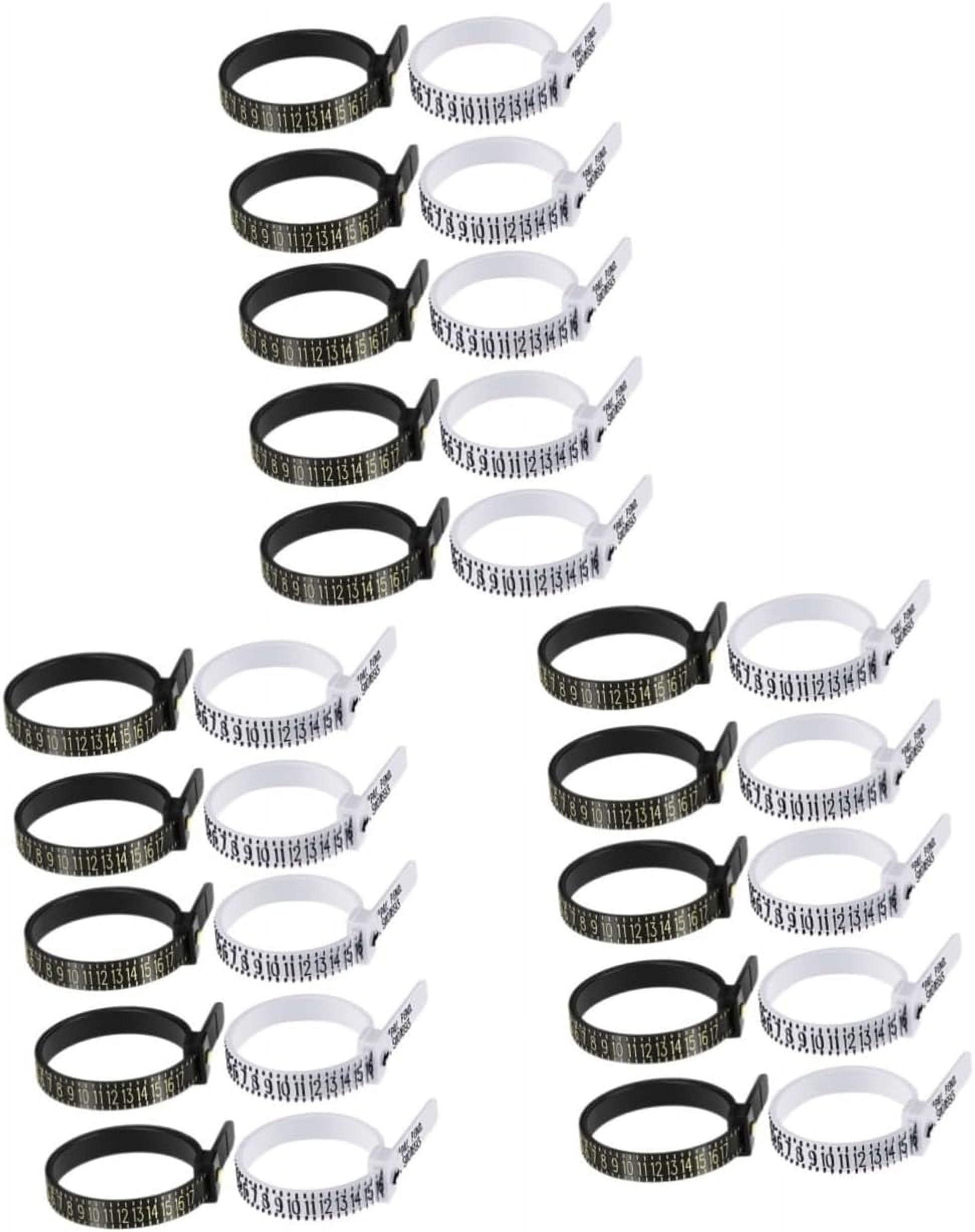 30 Pcs Us Ring Measurements Finger Ring Measure Jewelry Sizers Ring ...