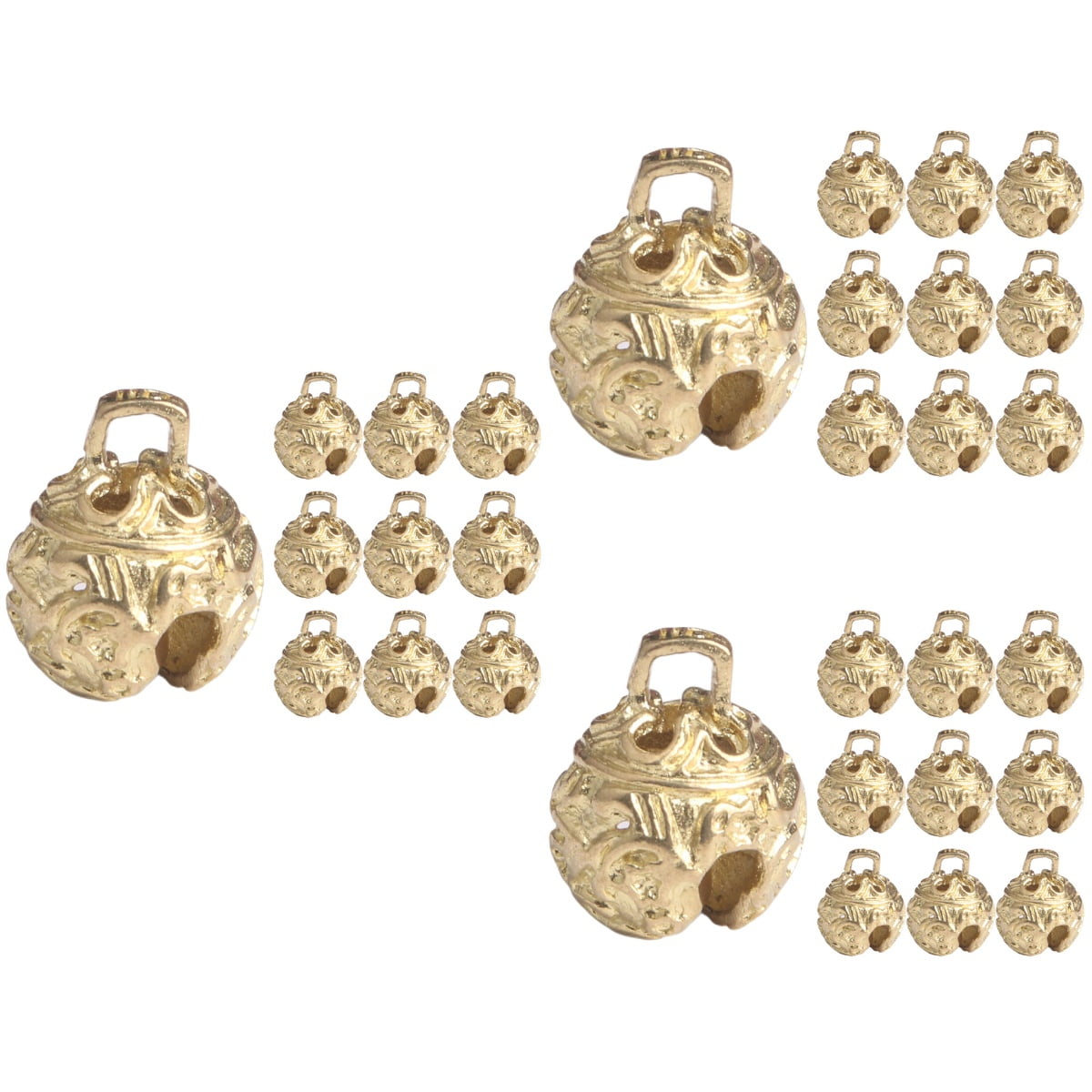 30 Pcs Vintage Bells for Crafts Mini Hanging Bells Christmas Bells ...