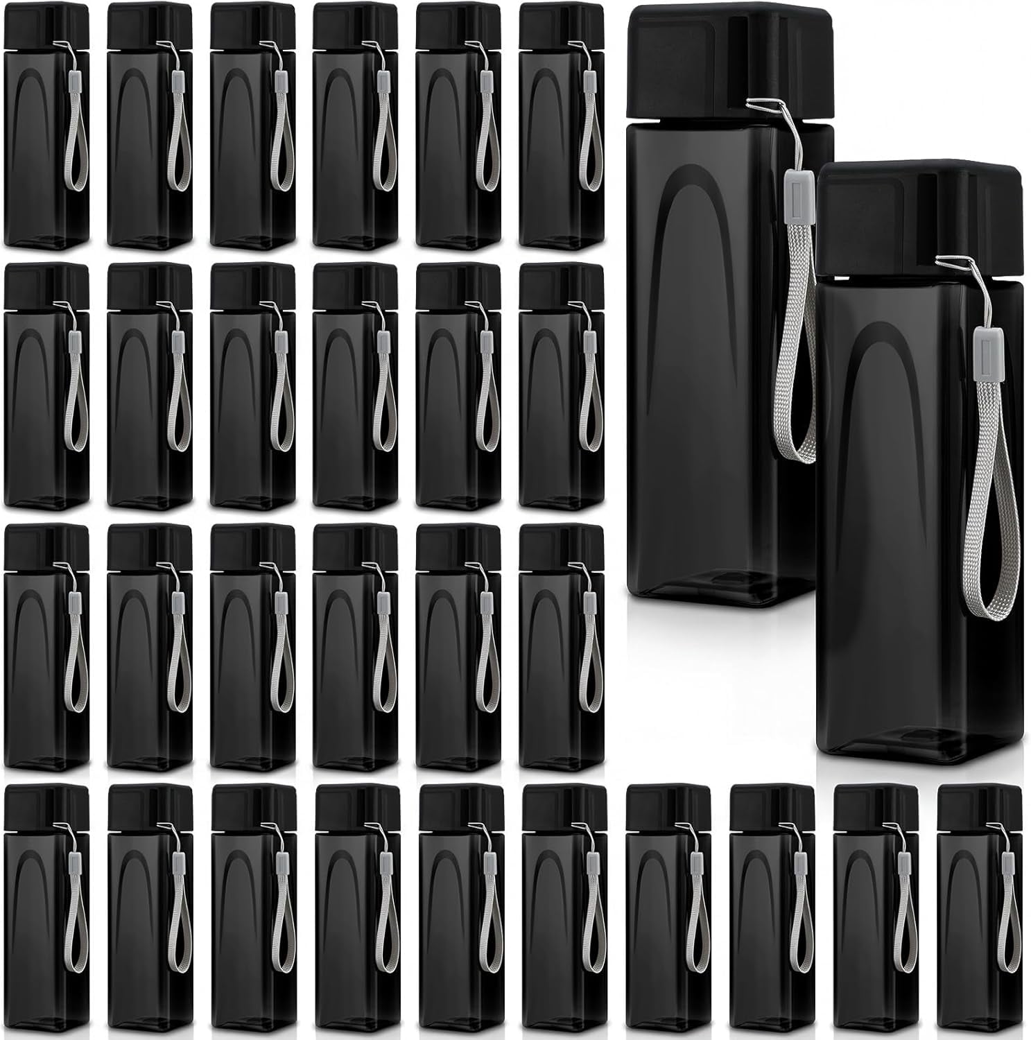 30 Pcs Water Bottle Bulk 17 oz Plastic Sports Water Bottles for Kids ...