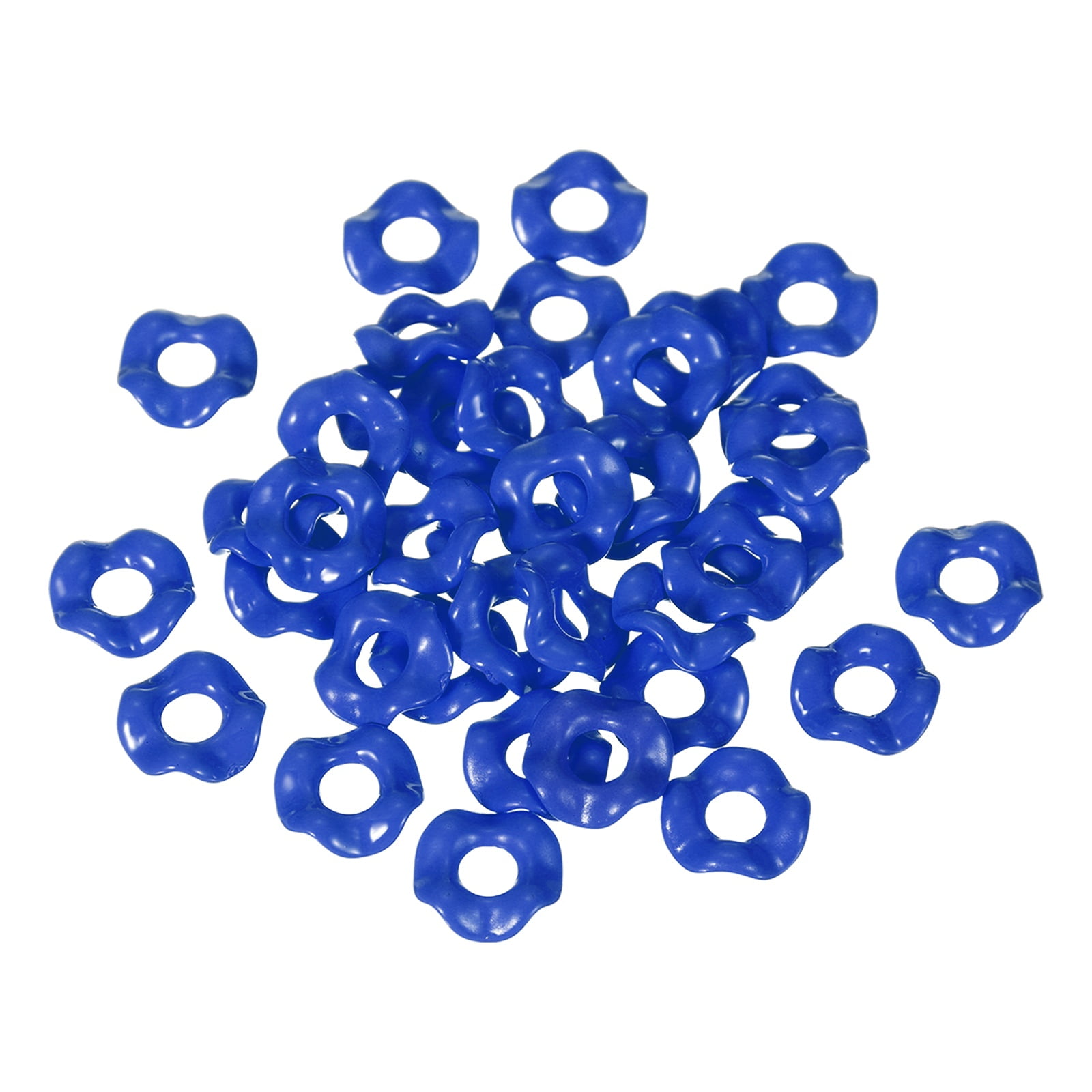 30 Pcs Wavy Spacers for Beaded Pens, Acrylic Flower Beads Colorful Wave ...