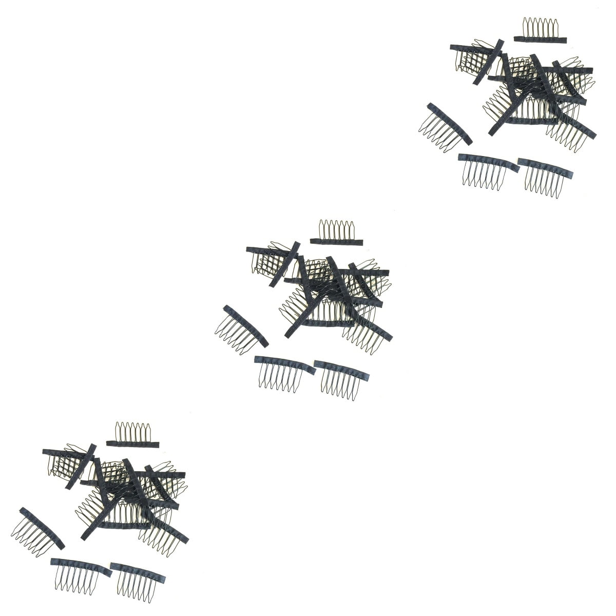 30 Pcs Wig Comb Combs Hair Pins Macrame Snap Clips Women's Steel Tooth ...