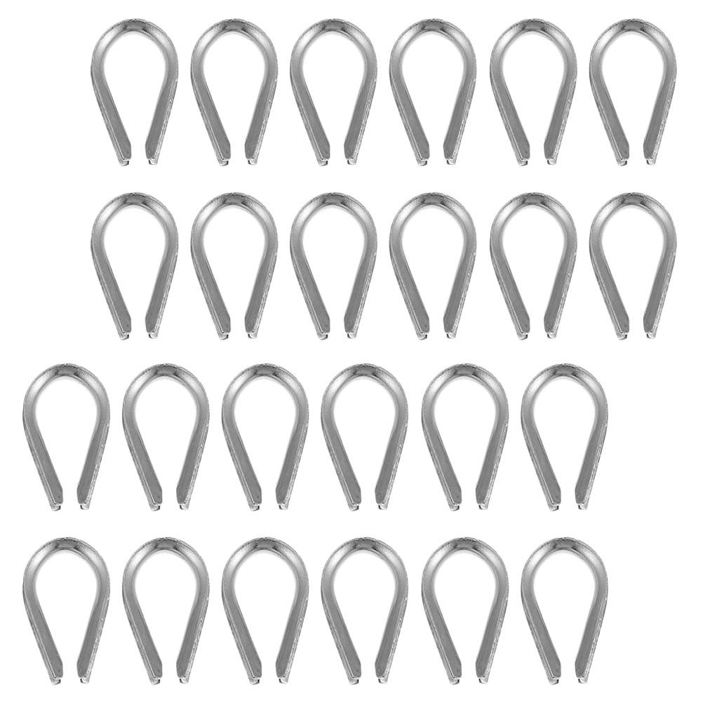 30 Pcs Wire Cable Clamp Ring Rigging Ring Durable Wire Rope Cable ...