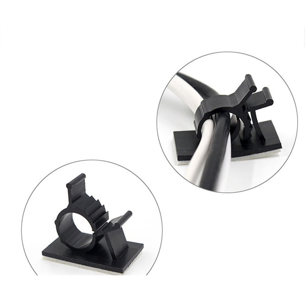 30 Pcs Wire Holder Adhesive Backed Cable Clips Wire Adjustable Cable ...