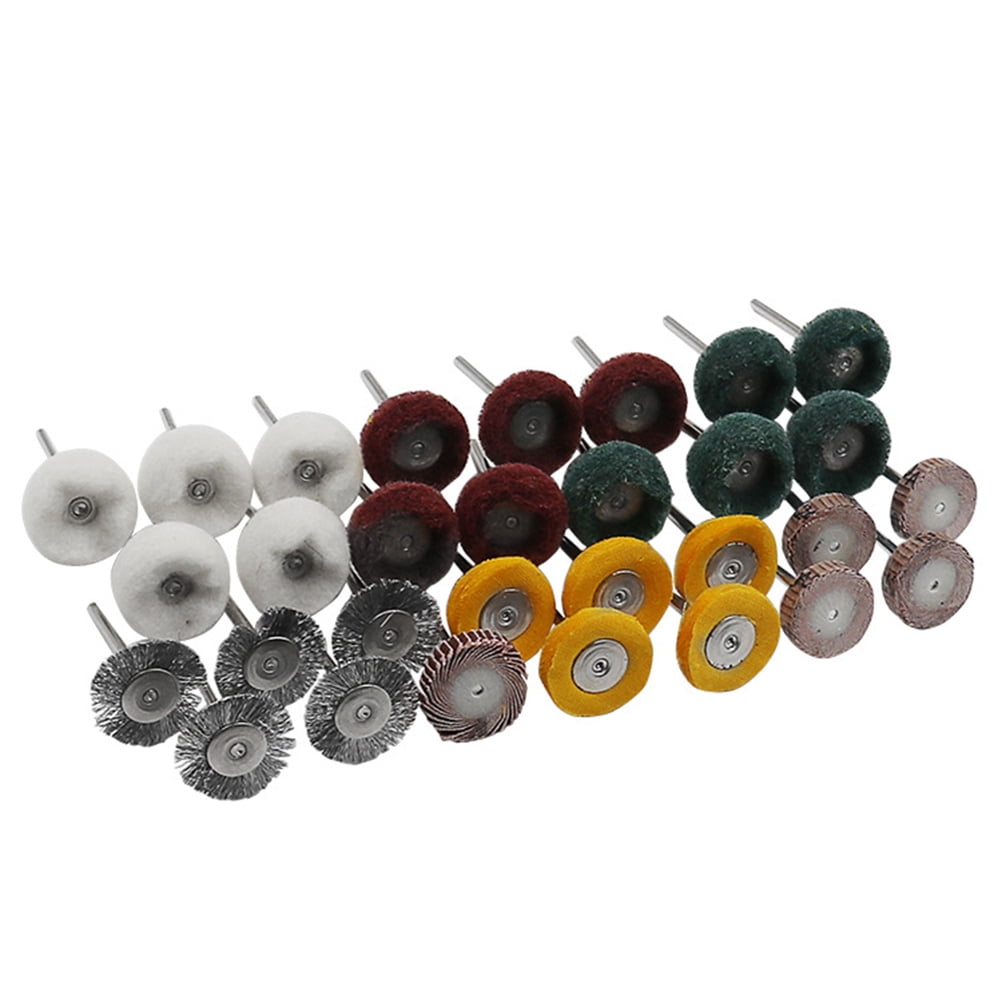 30 Pcs Wire Wheel Brush Set Polishing Wheels Abrasive Wheels Drill ...