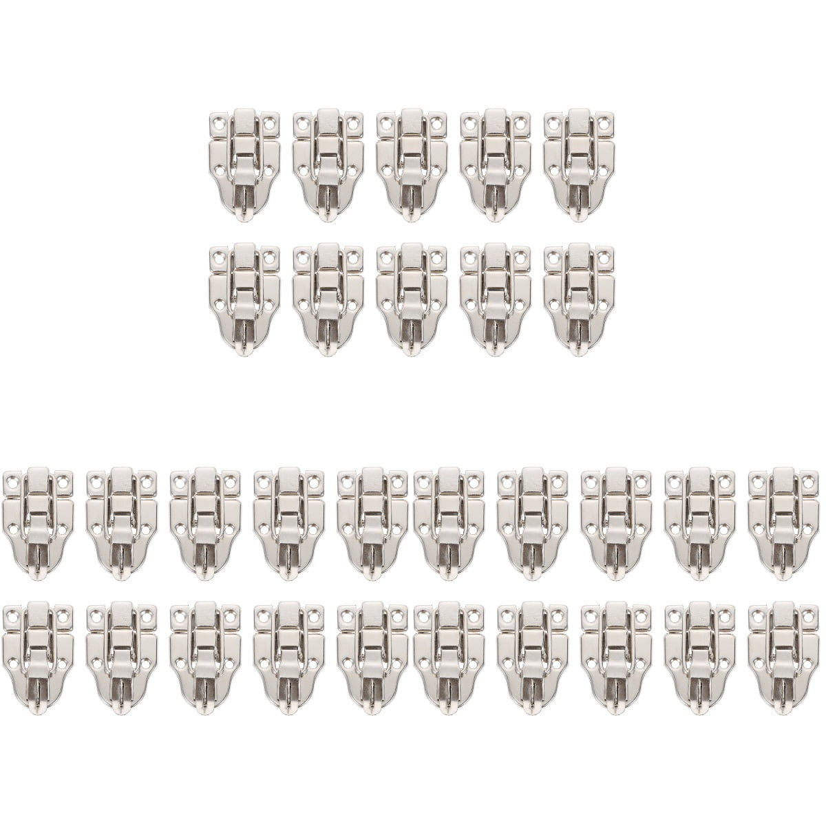 30 Pcs Wooden Box Lock Vintage Trunk Silver Luggage Toggle Hasp Latch ...