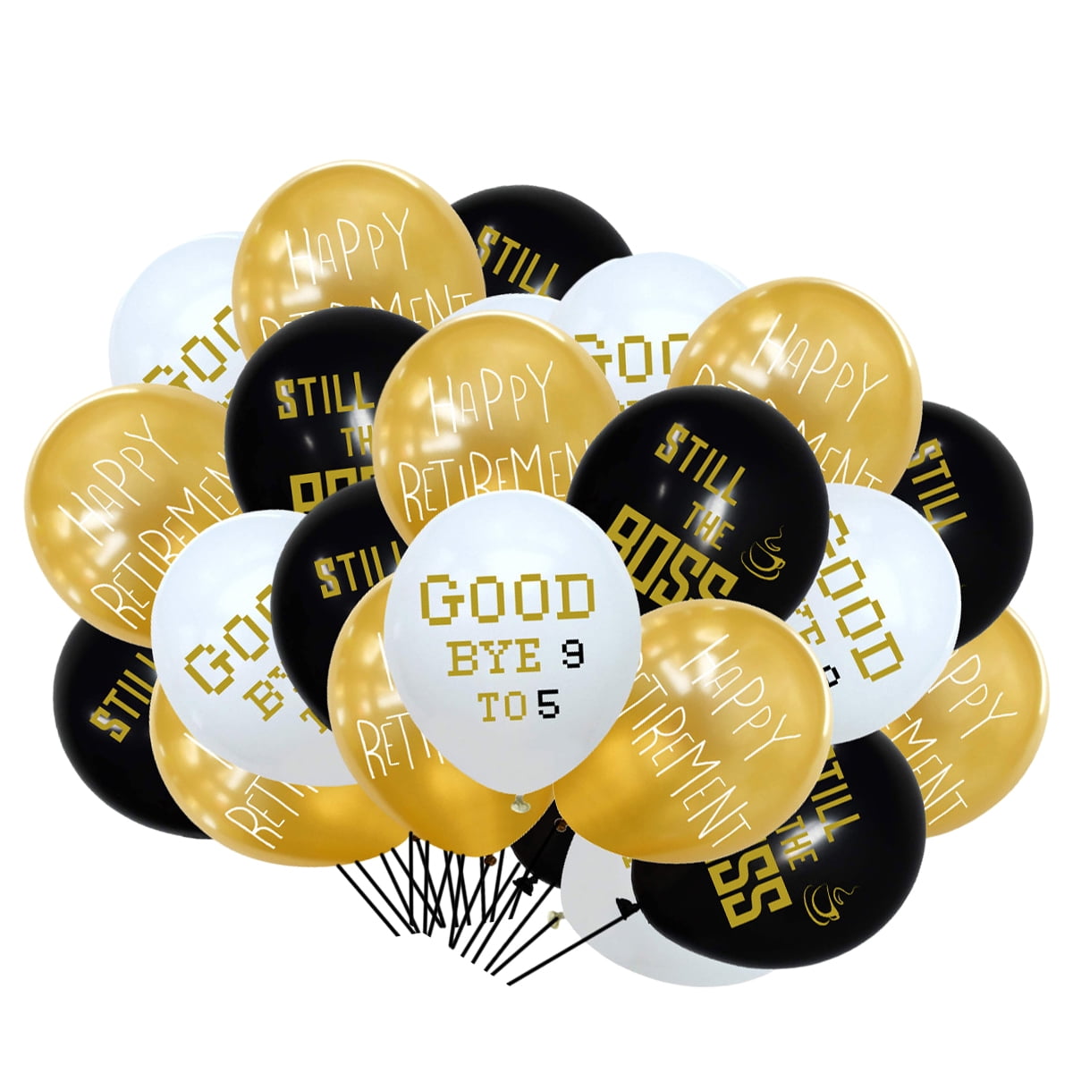 30 Piece 12 Inch Latex Fun Retirement Party Balloons - Retirement Decor ...