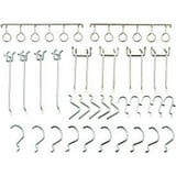 30 Piece Assoreted Peg Hook Set, Zinc Plated - Walmart.com