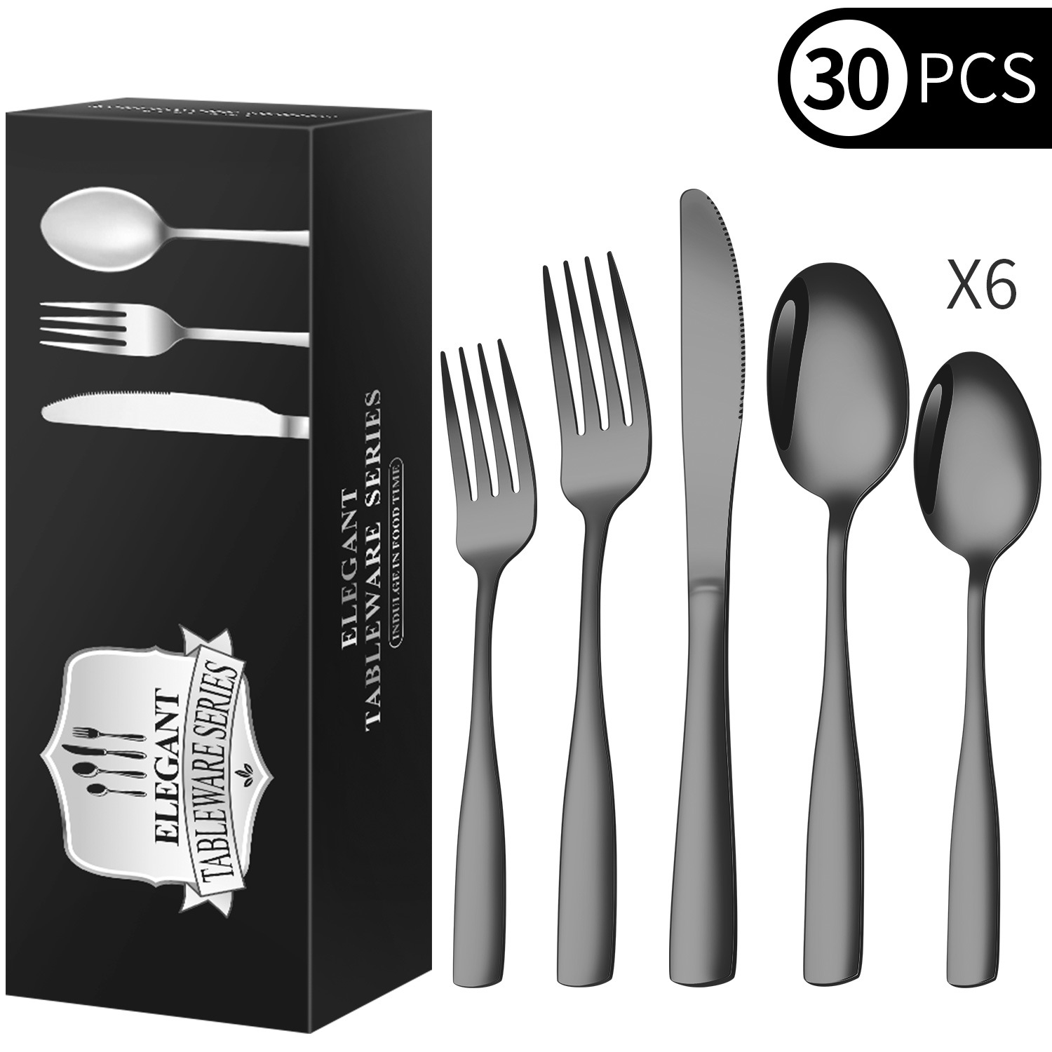 Set of 2 Stainless Steel(Knife, Fork, Spoon, Chopsticks)Lightweight ...