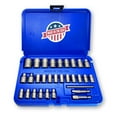 30 Piece Extraction Socket Tool Set | Made in Steel | ¼” and ⅜” Drive ...