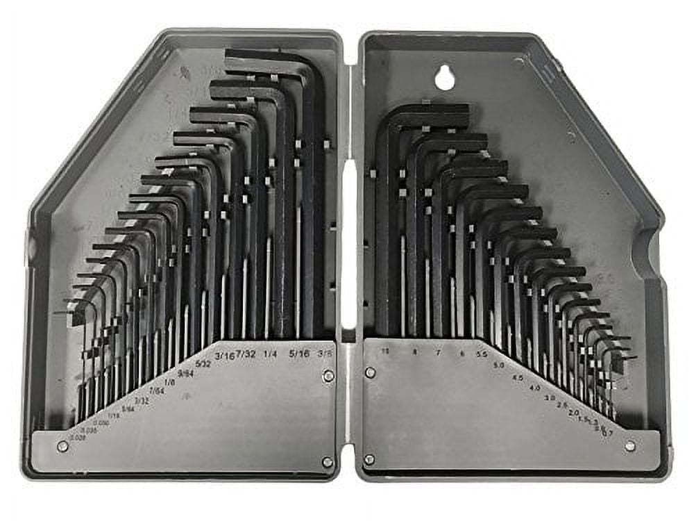 30 Piece Hex Key Set with Case (MM and SAE) - Walmart.com