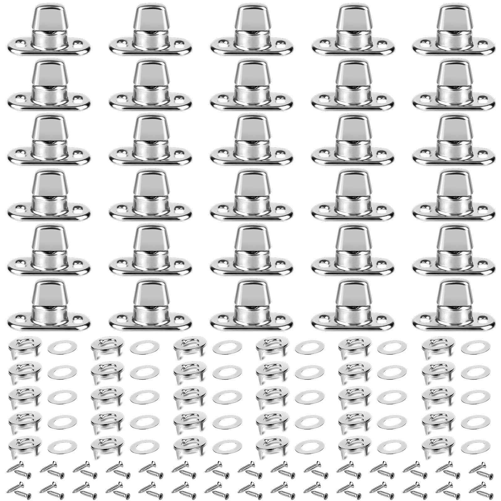 30 Piece Set Grade Twist Lock Fasteners Turn Button Eyelet and Stud ...