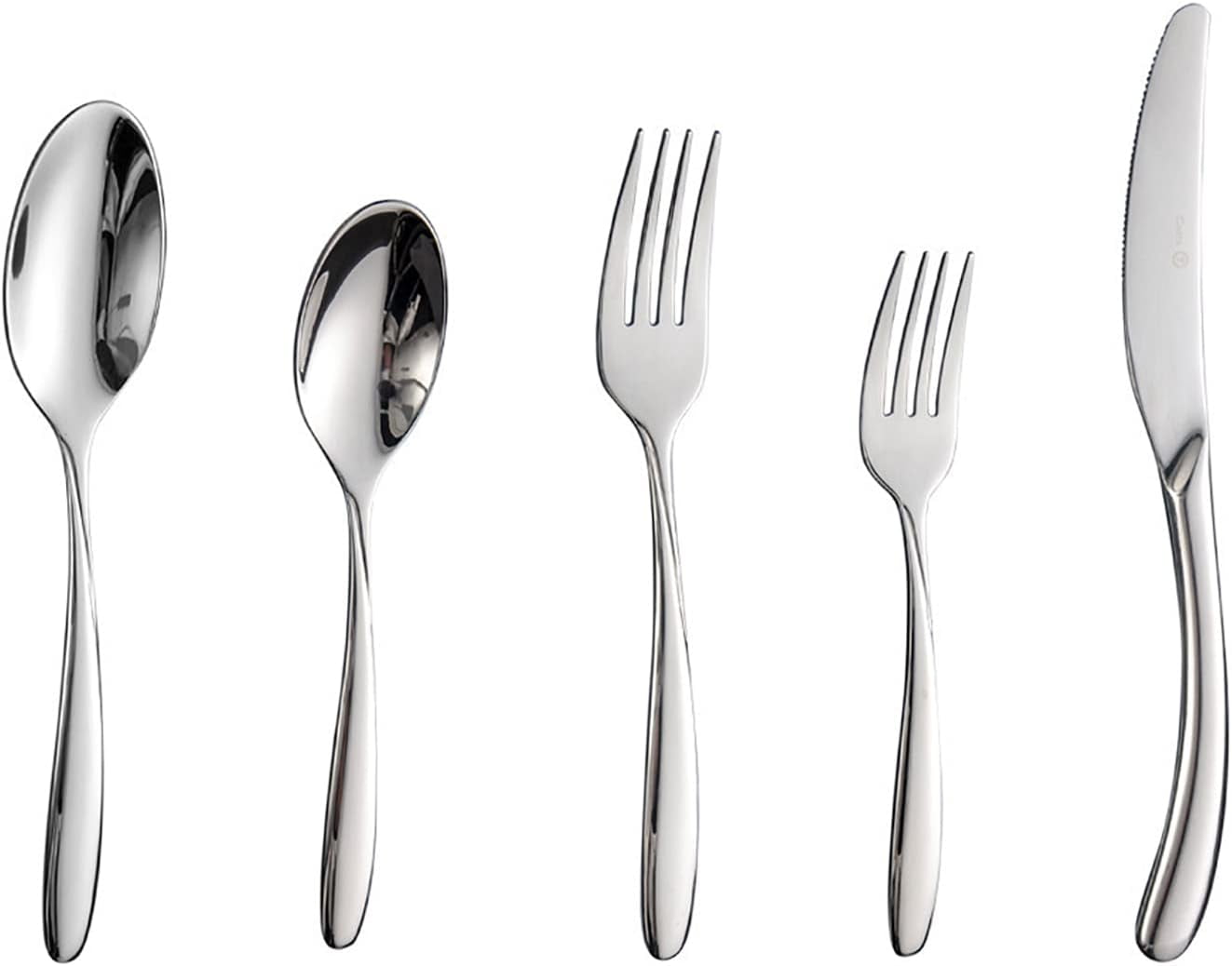 30 Piece Silverware Set for 6 Durable Stainless Steel Flatware Sets ...