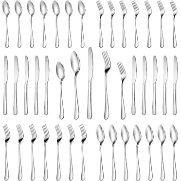 Colorful Silverware Set, 24-Piece Stainless Steel Rainbow Flatware Set ...