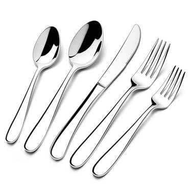Colorful Silverware Set, 24-Piece Stainless Steel Rainbow Flatware Set ...